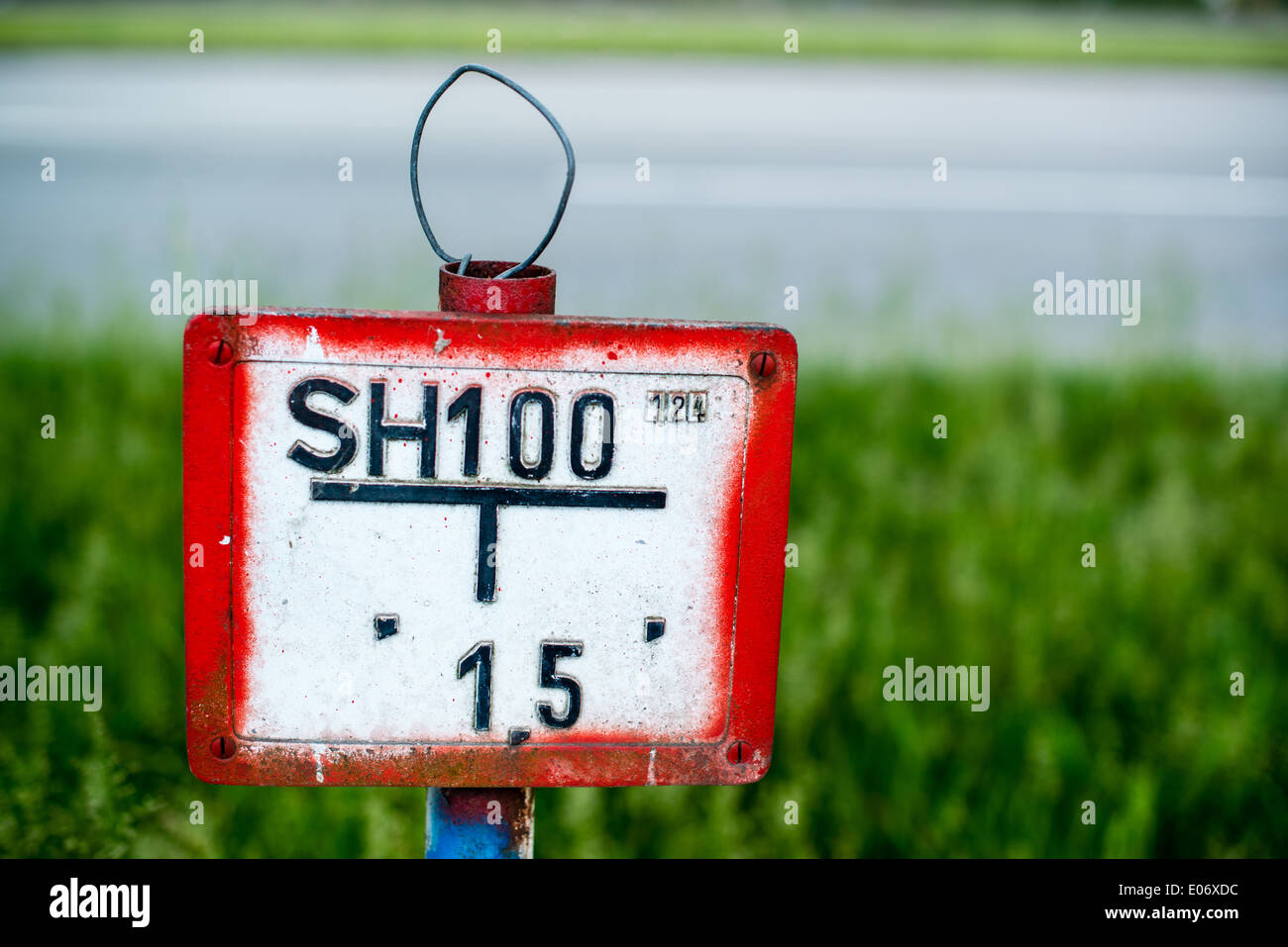 german vintage hydrant sign Stock Photo - Alamy