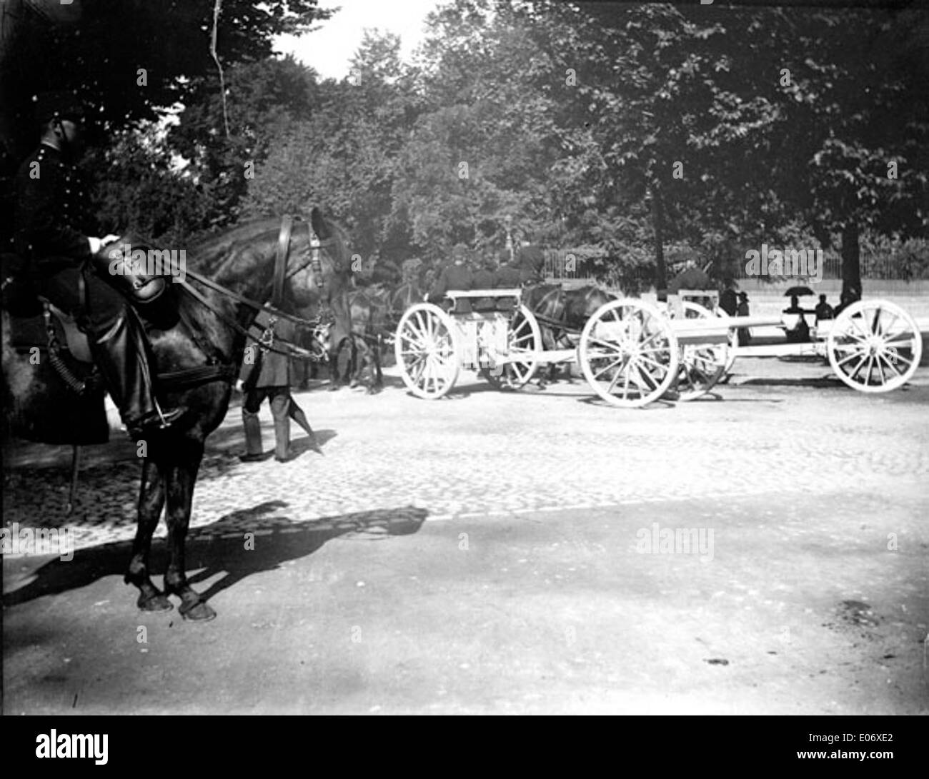 A photograph from the 14th of July 1901 military parade, capturing the ...