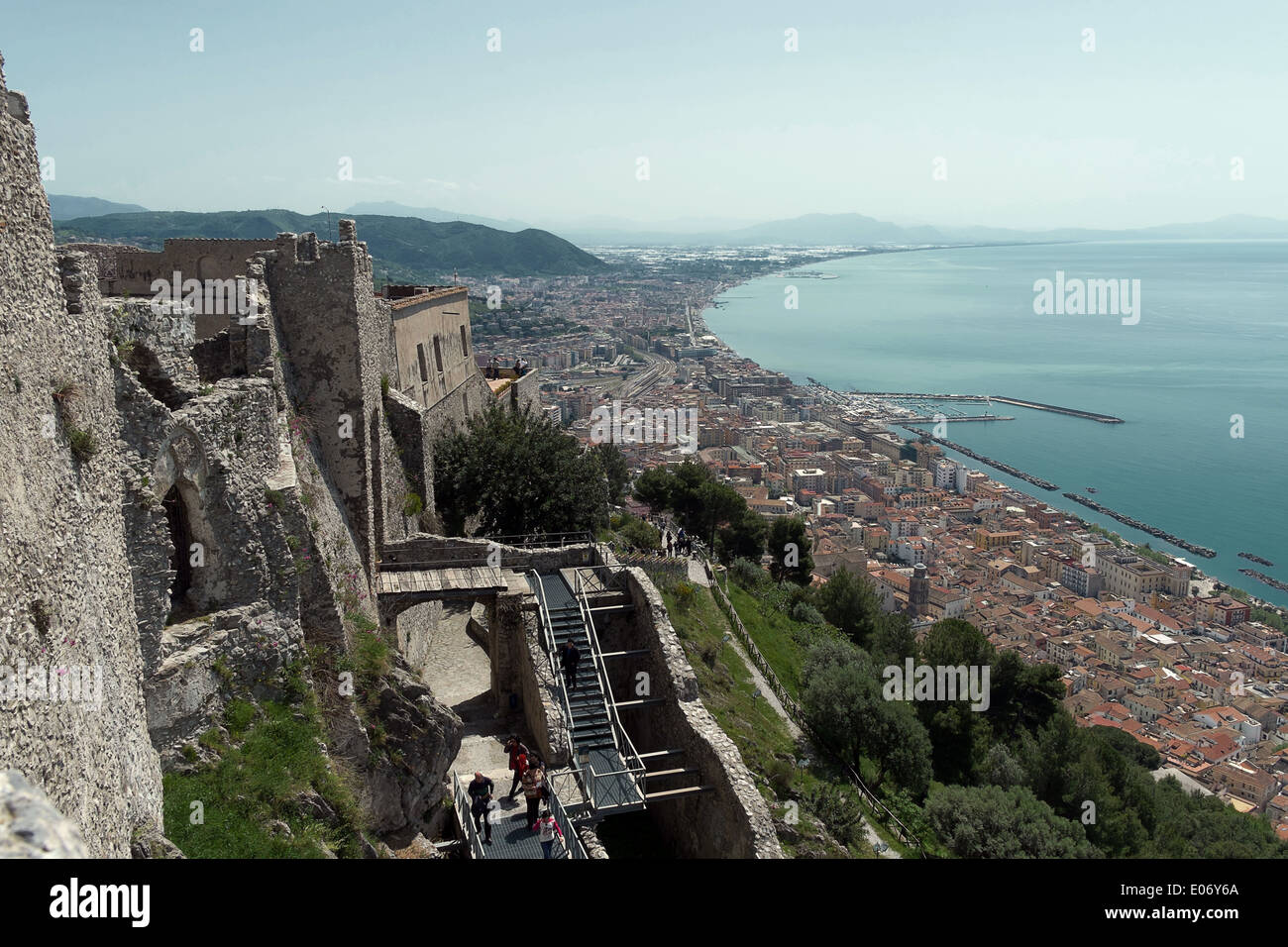 Salerno - Castello Lomgobardo Principe Arechi - Arechi's Castle Stock ...