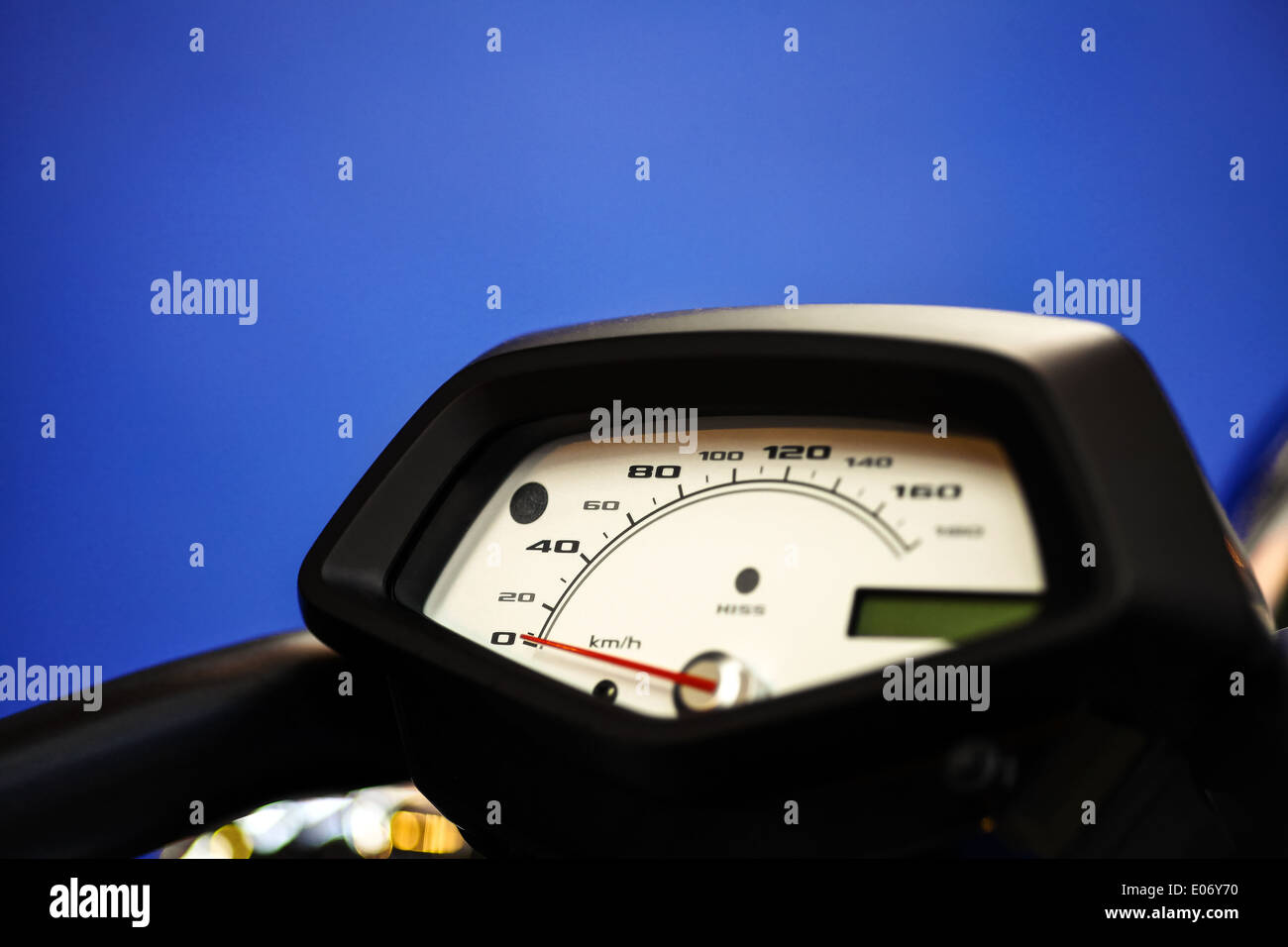 Detail of a speedometer of a motorcycle Stock Photo - Alamy