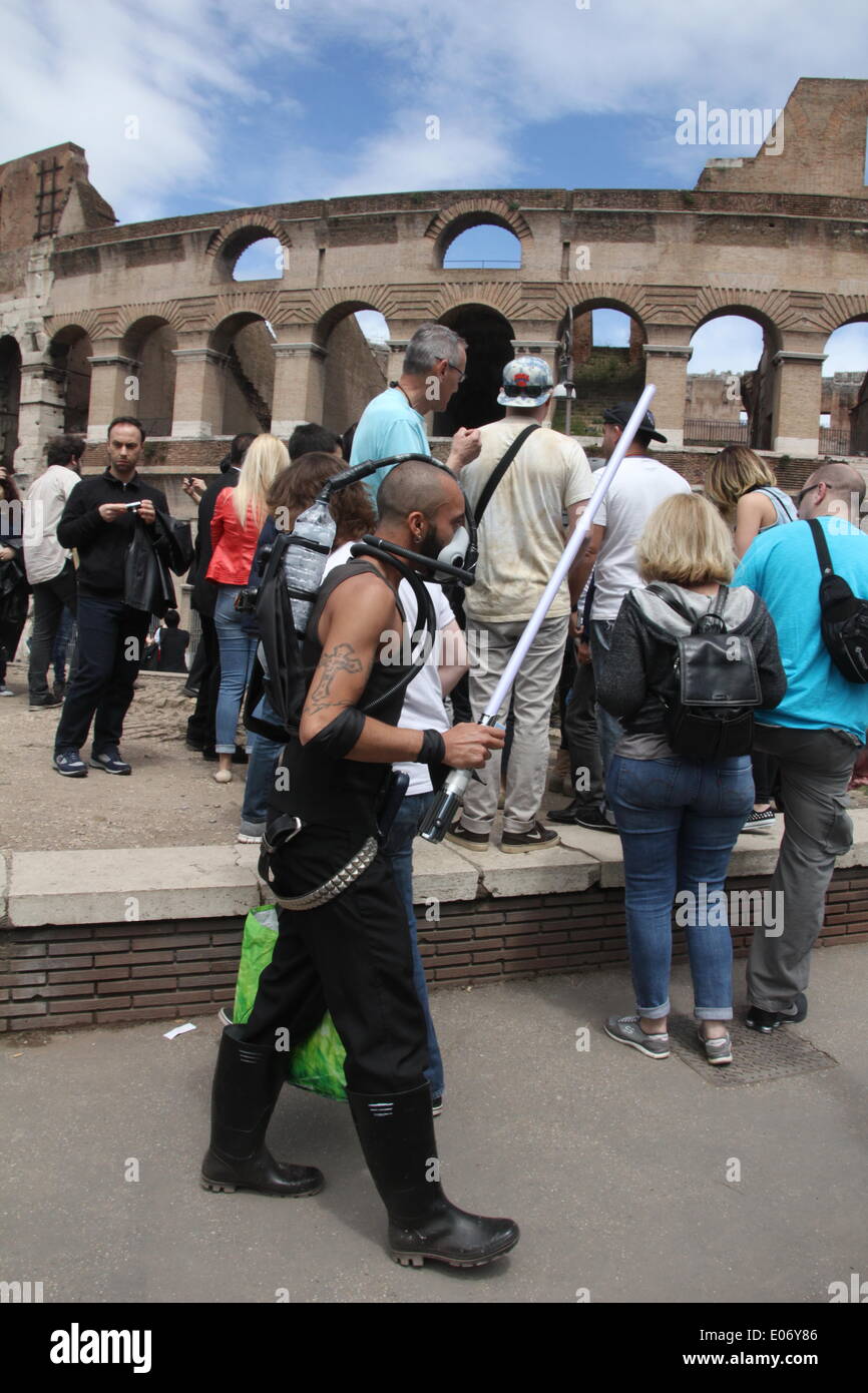 Rome Italy. 4th May 2014. May the fourth be with you - Star Wars Day by ...