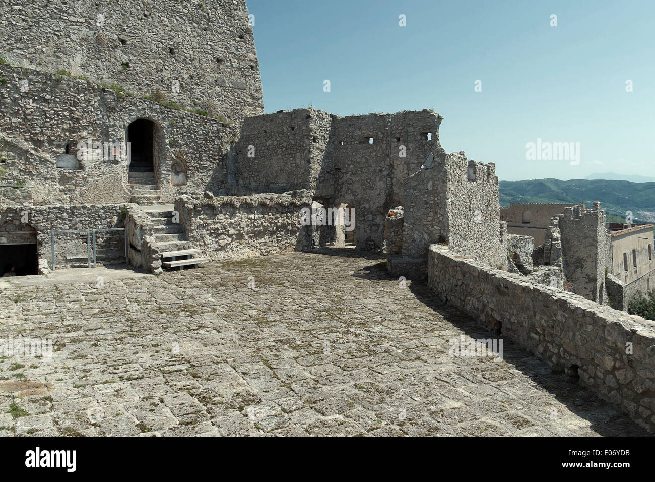 Salerno - Castello Lomgobardo Principe Arechi - Arechi's Castle Stock ...