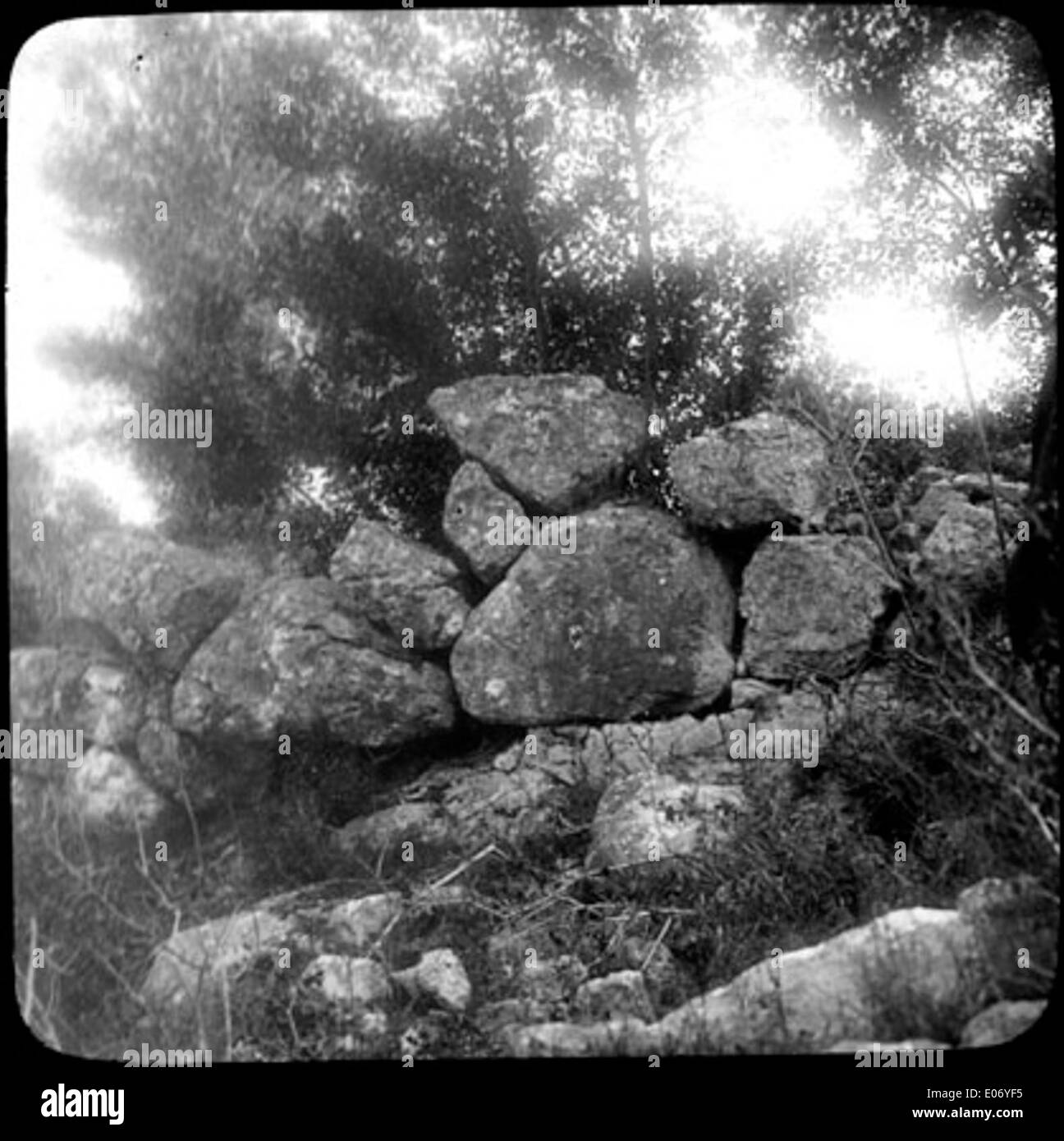 A photograph of a defensive wall above Monaco, showcasing the medieval ...