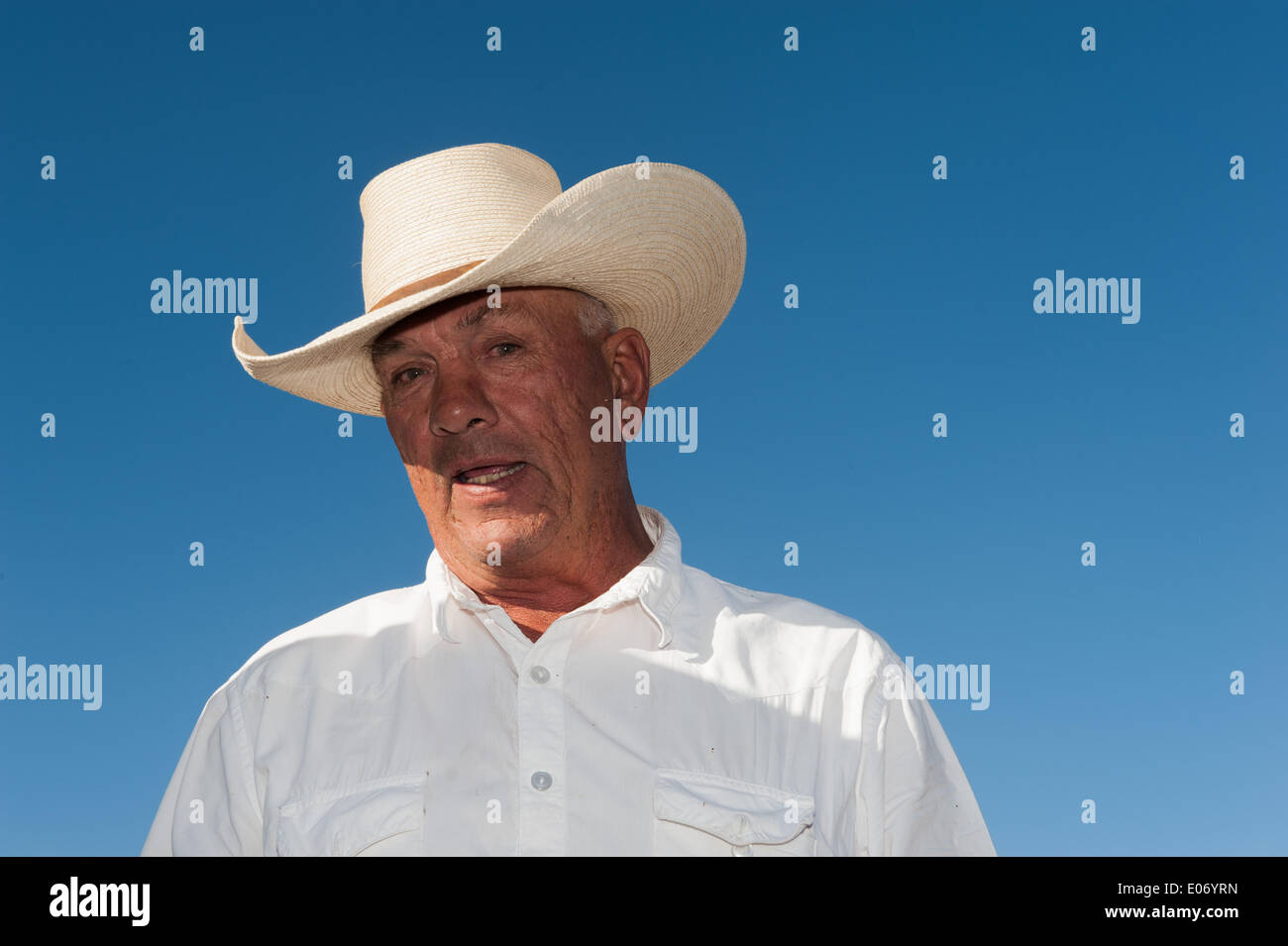 Douglas, Arizona, USA. 28th Apr, 2014. Arizona cattle rancher ED ...