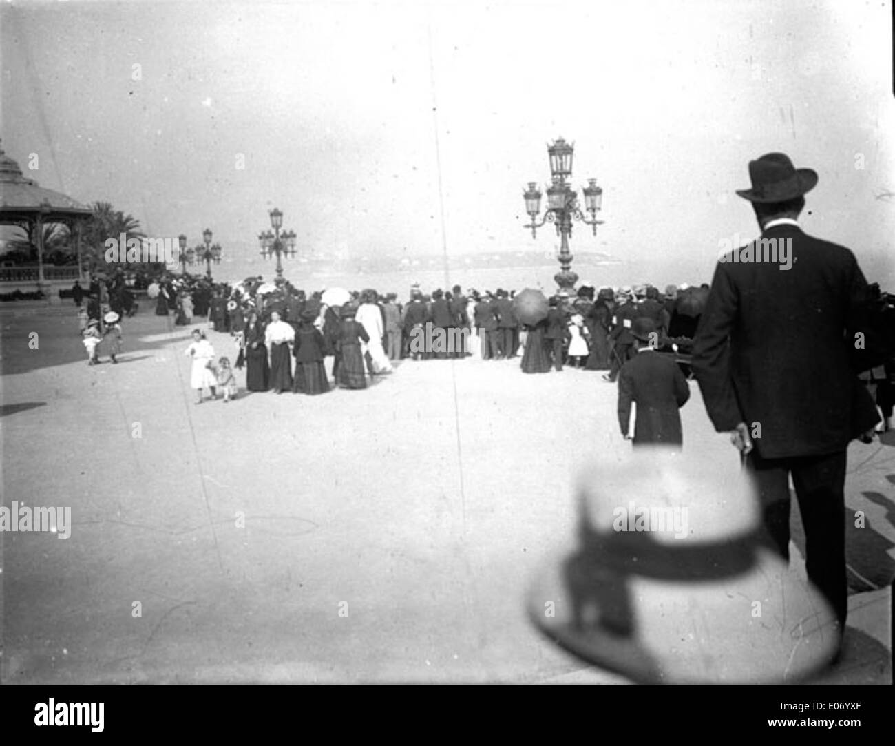 A photograph from April 1909 showing the Hat Competition on the grand ...