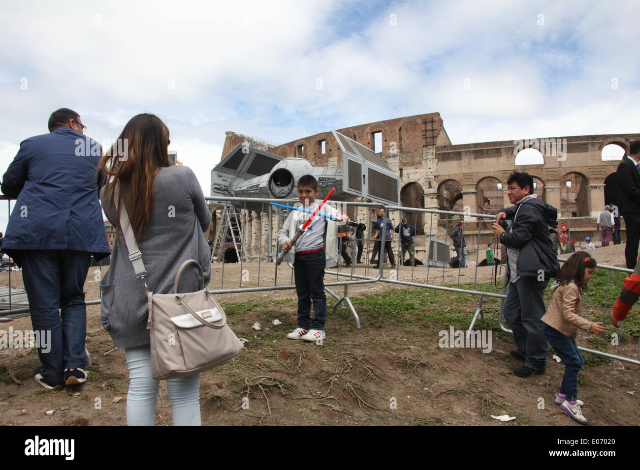 Rome Italy. 4th May 2014. May the fourth be with you - Star Wars Day by ...