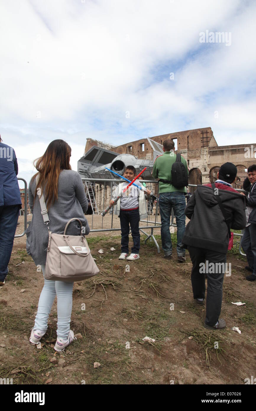 Rome Italy. 4th May 2014. May the fourth be with you - Star Wars Day by ...