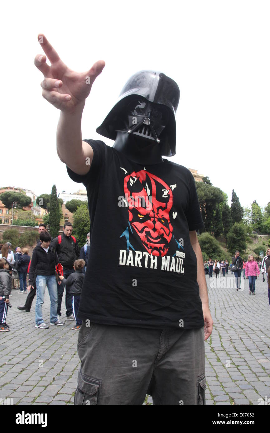 Rome Italy. 4th May 2014. May the fourth be with you - Star Wars Day by ...