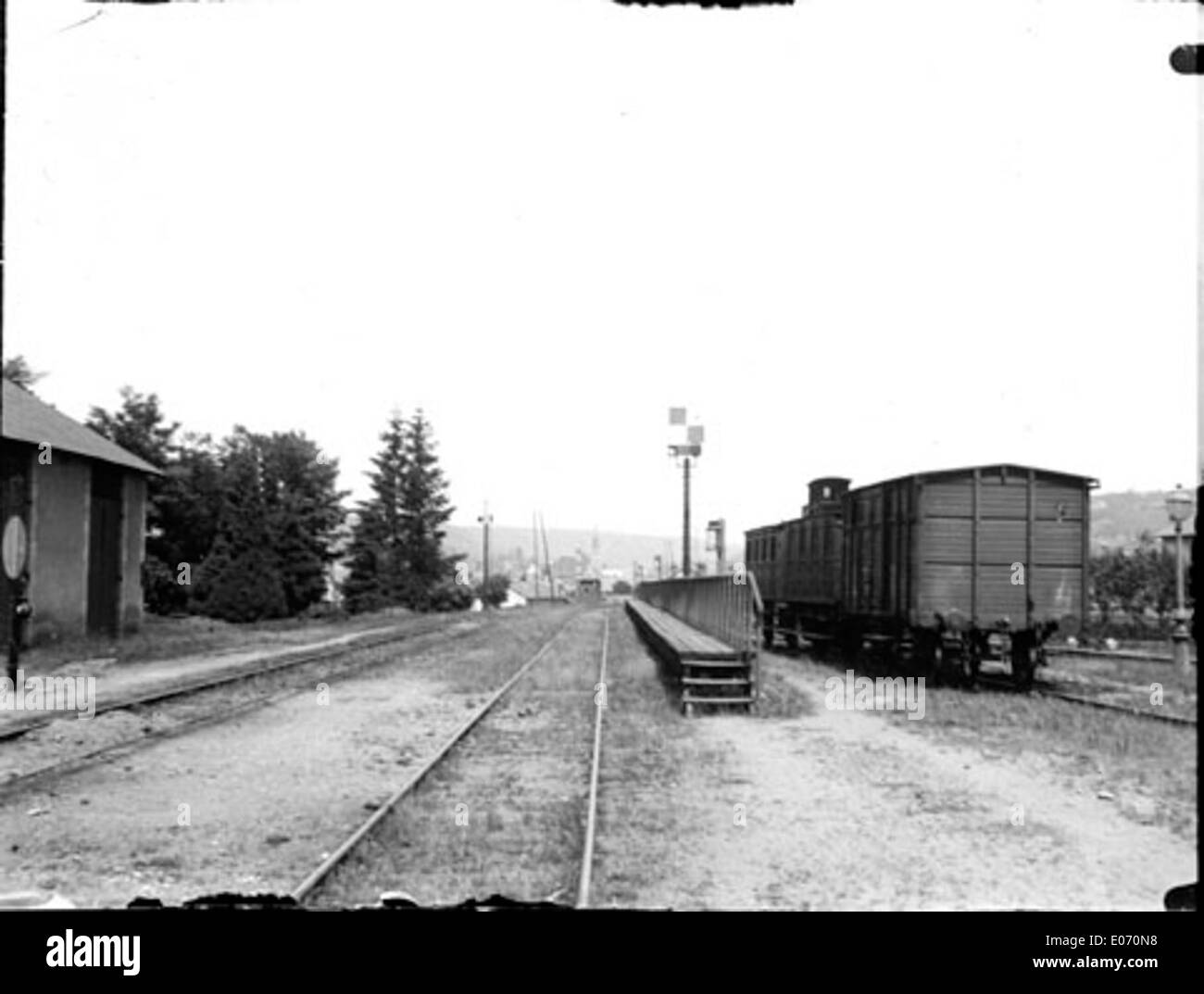 A photograph from July 18, 1898, showing the interior of the train ...