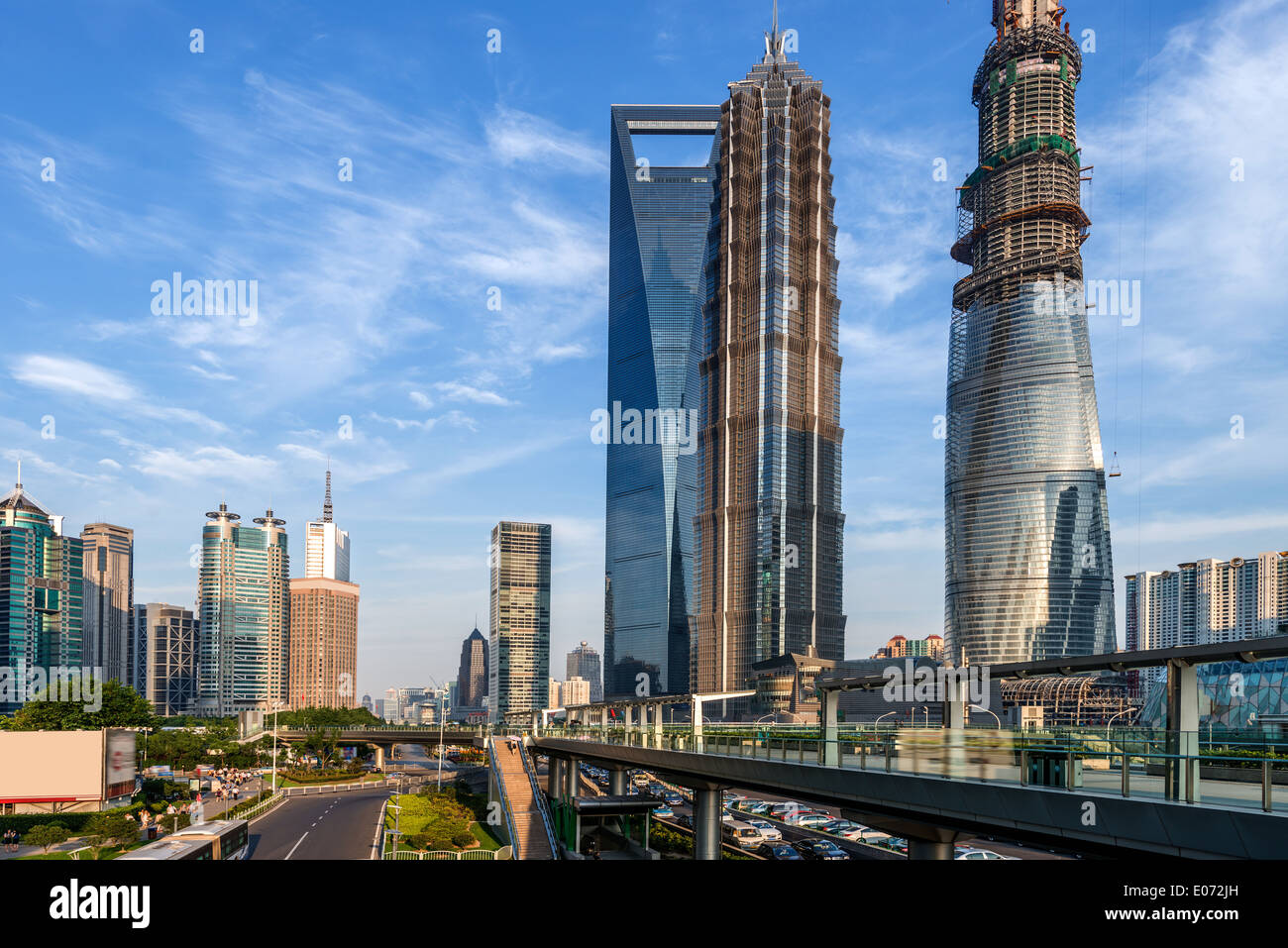 Shanghai Pudong city building Stock Photo - Alamy