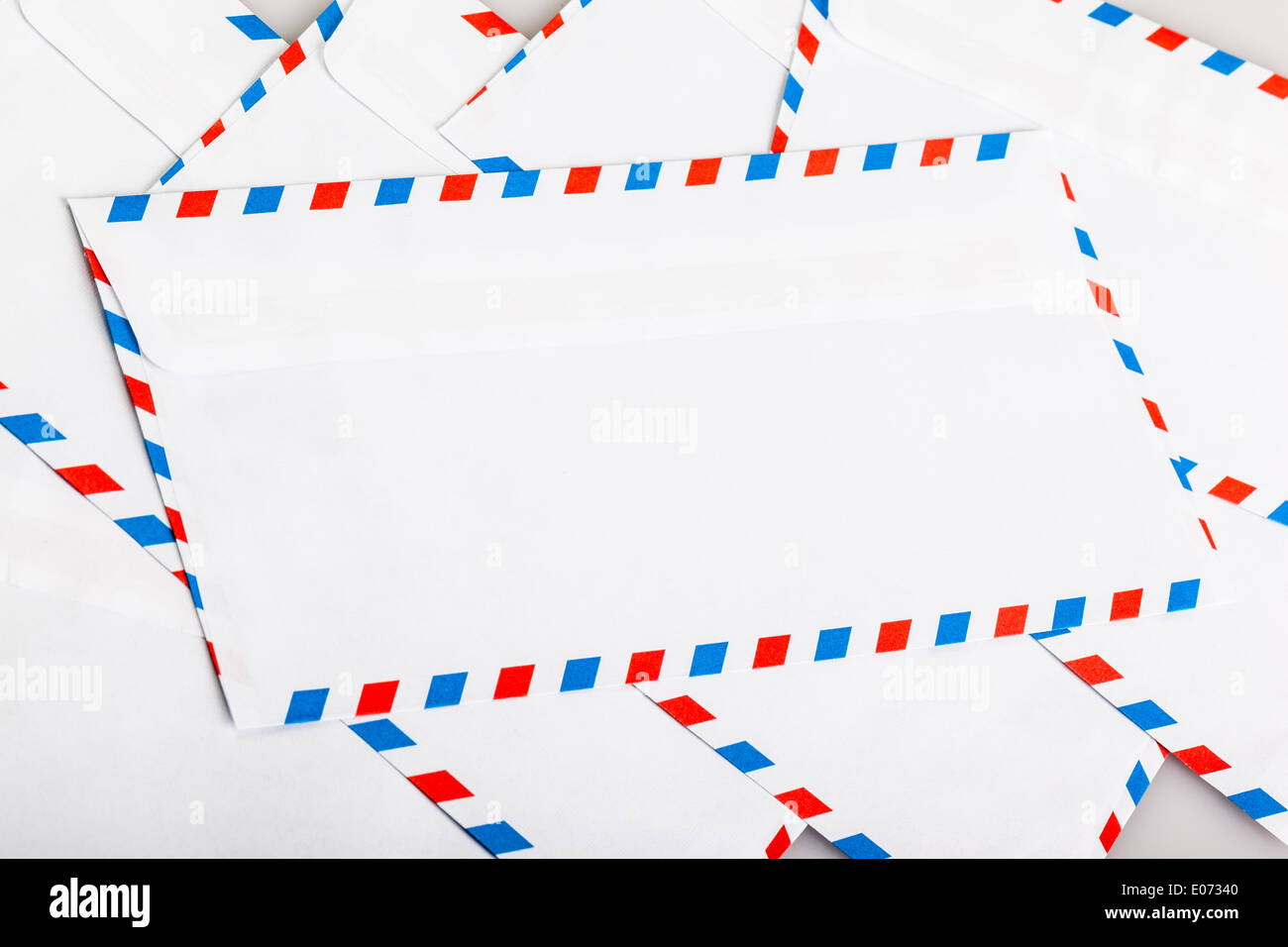 some air mail envelopes shooten with studio flashes Stock Photo - Alamy
