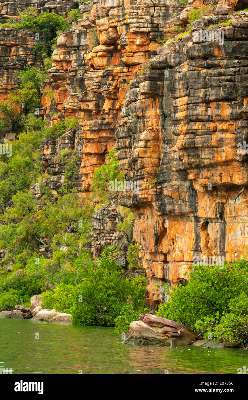 Gorge on King George River, the Kimberley, Western Australia, Australia ...
