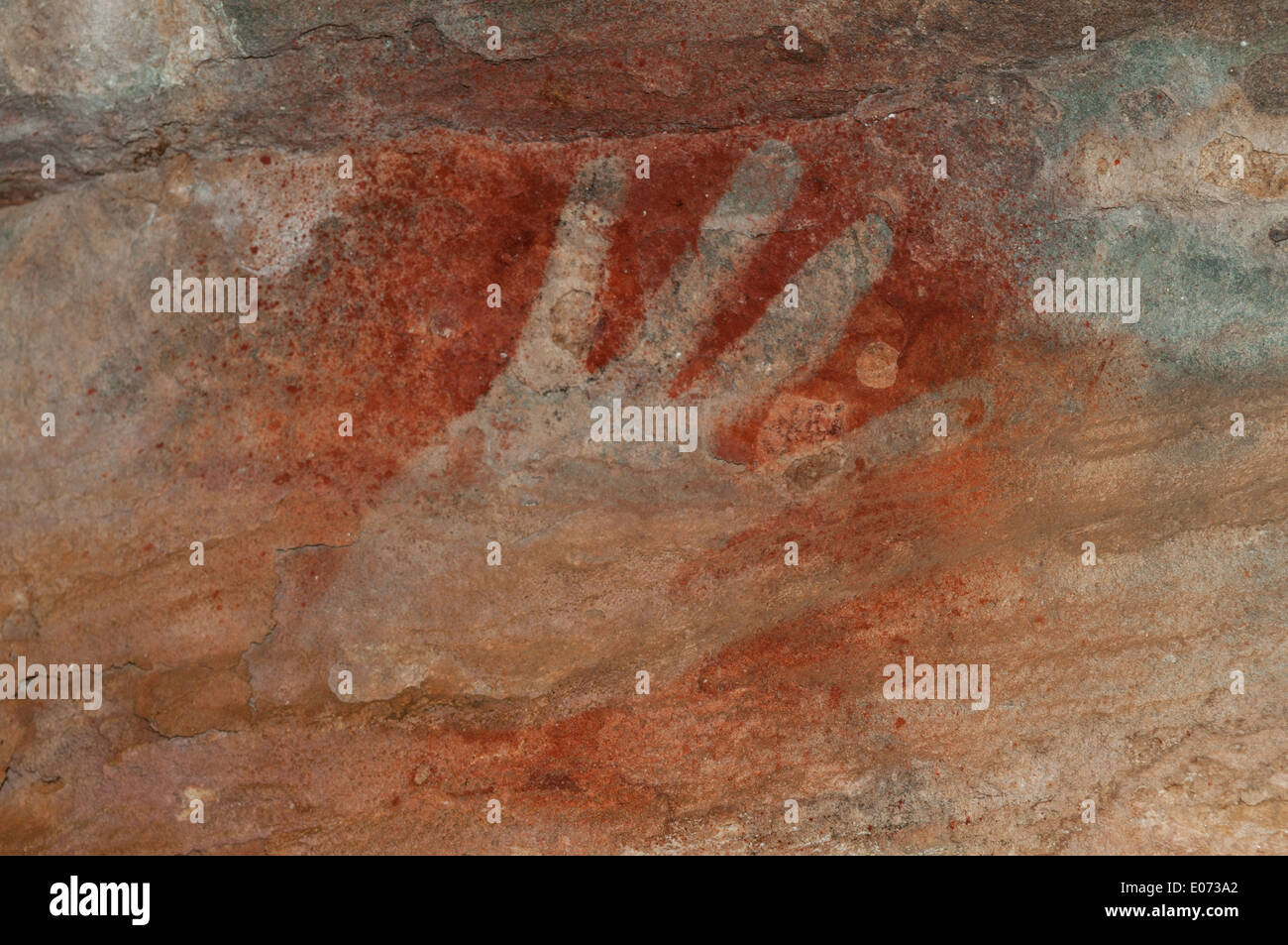 Kaiara Hand on Cliff on Bigge Island, the Kimberley, Western Australia ...