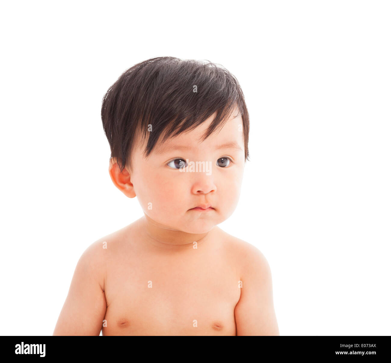 adorable Infant child baby looking on Stock Photo - Alamy