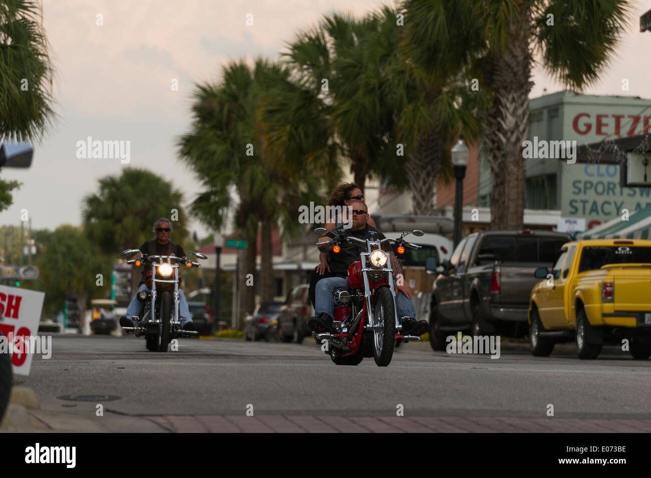 Main Street Leesburg, Florida during the 2014 Leesburg Bikefest annual ...