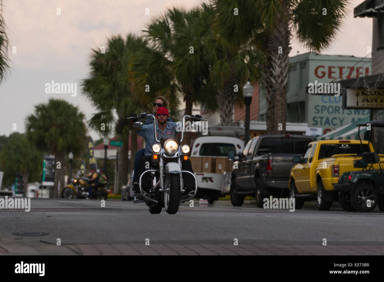 Main Street Leesburg, Florida during the 2014 Leesburg Bikefest annual ...
