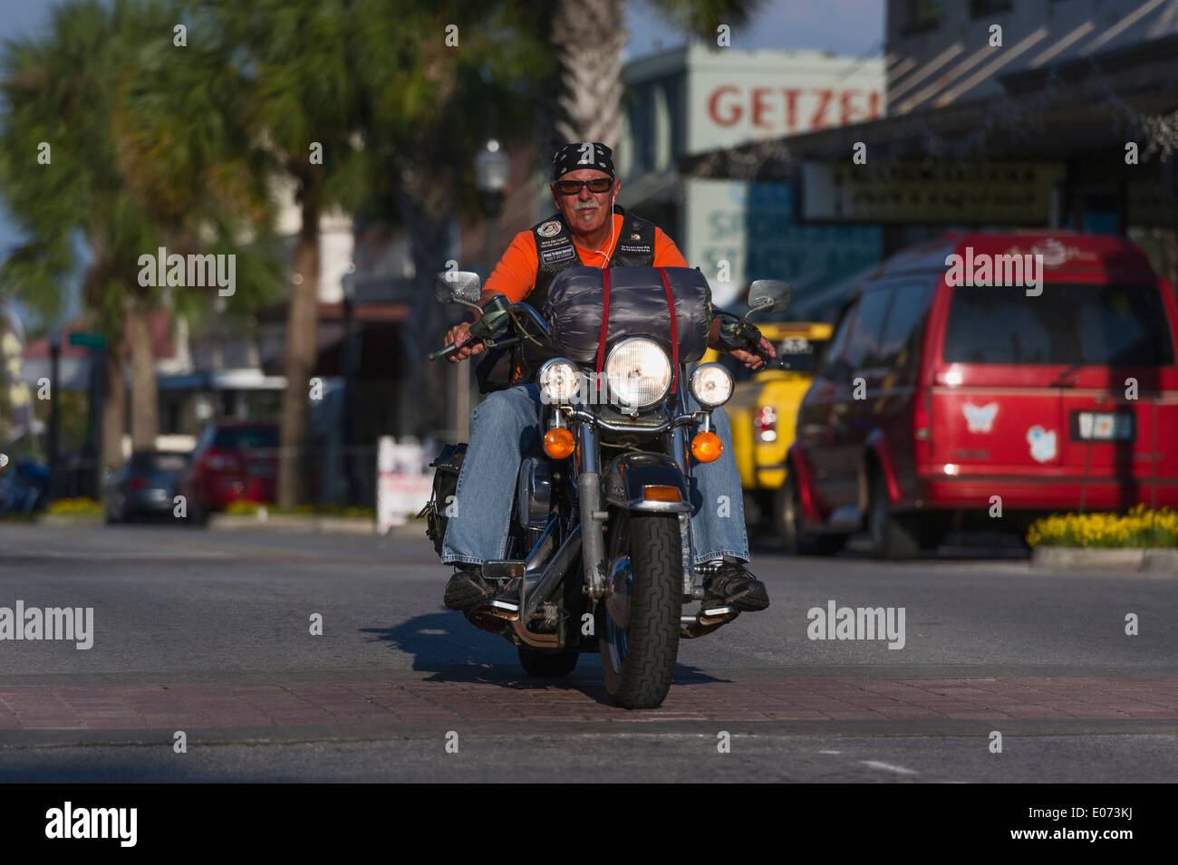 Main Street Leesburg, Florida during the 2014 Leesburg Bikefest annual ...