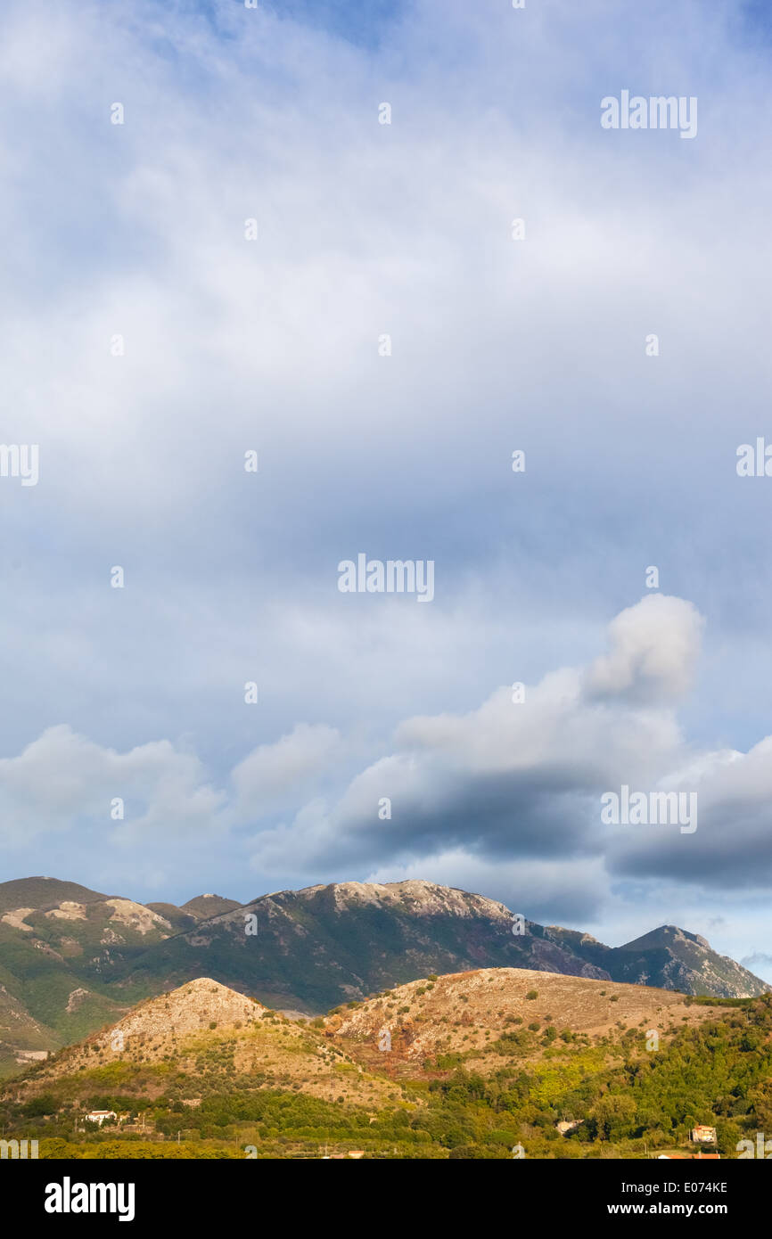 beautiful view of a mountainous region of the italian peninsula Stock ...