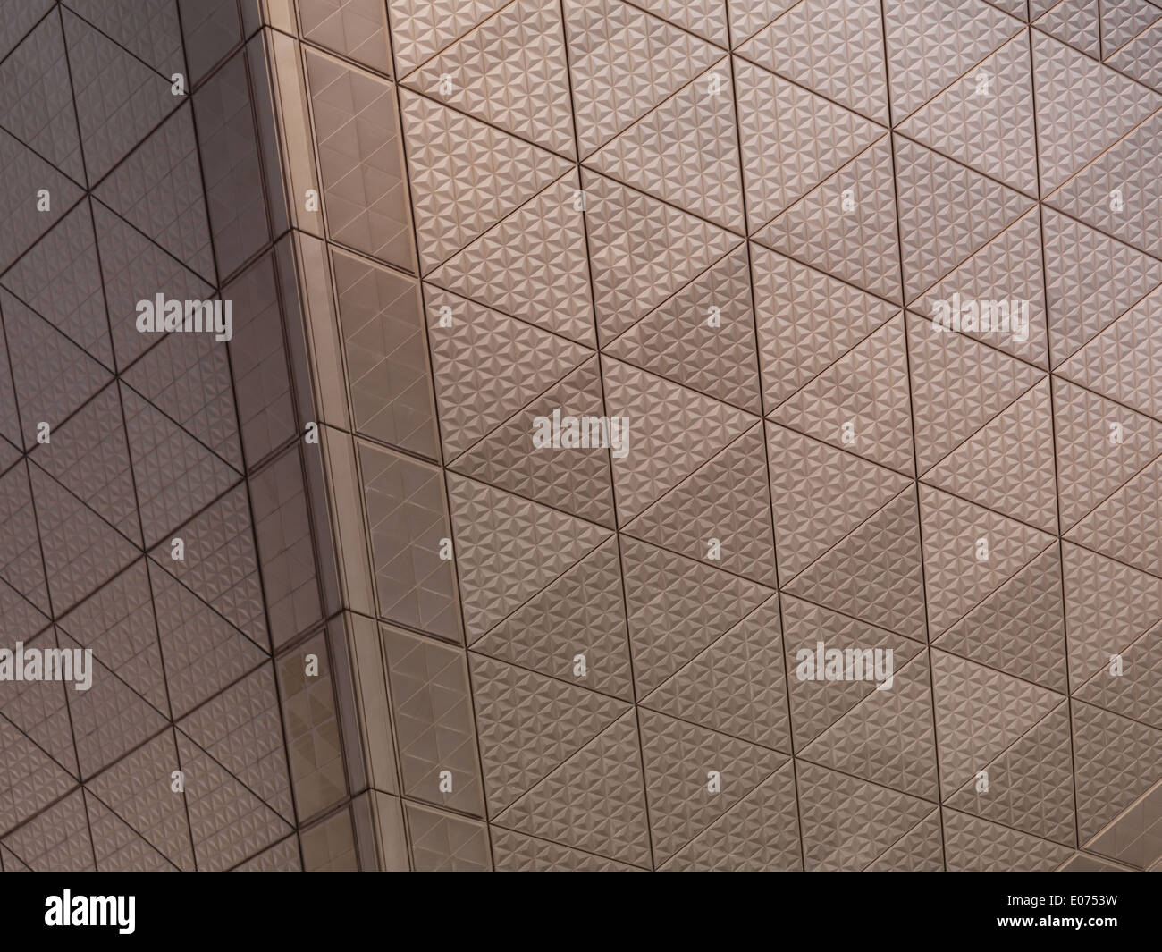Abstract Texture Of Metal Architectural Element With Triangular Pattern