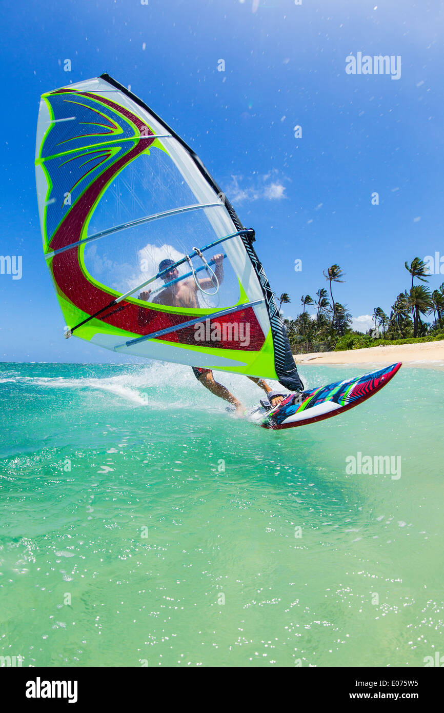 Windsurf jump hi-res stock photography and images - Alamy