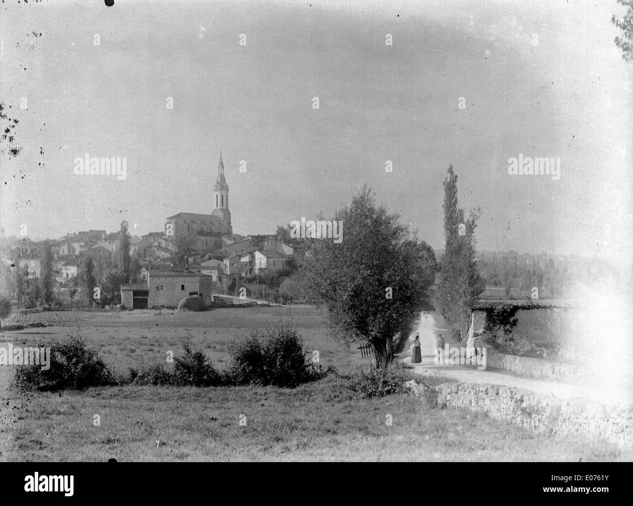 â€˜Cahuzac, vue gÃ©nÃ©raleâ€™ is a scenic artwork depicting the general ...