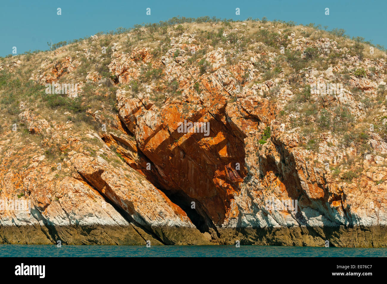 Cliffs at Crocodile Creek, the Kimberley, Western Australia, Australia ...