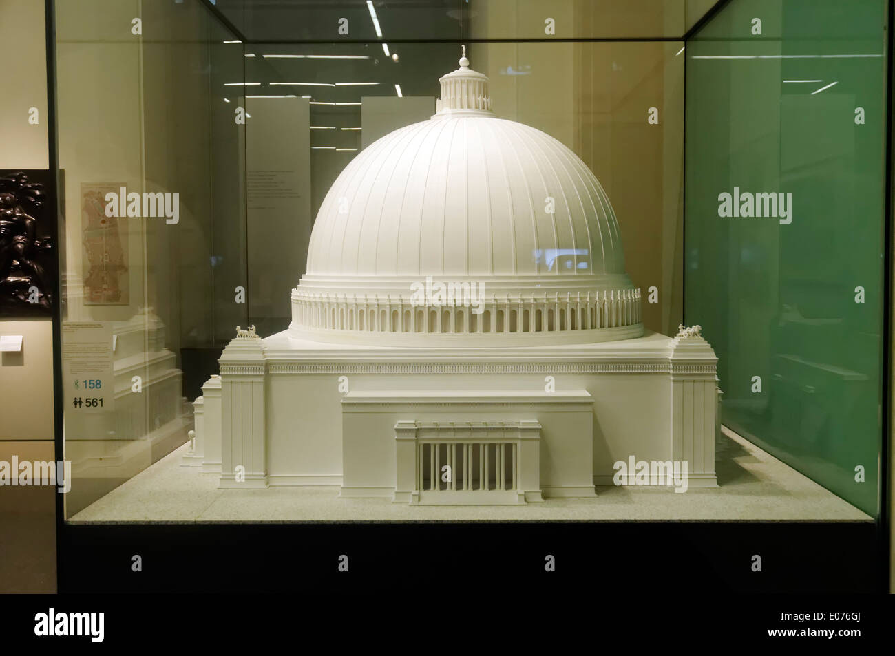 A replica of Albert Speer's model of the gigantic Volkshalle, part of ...