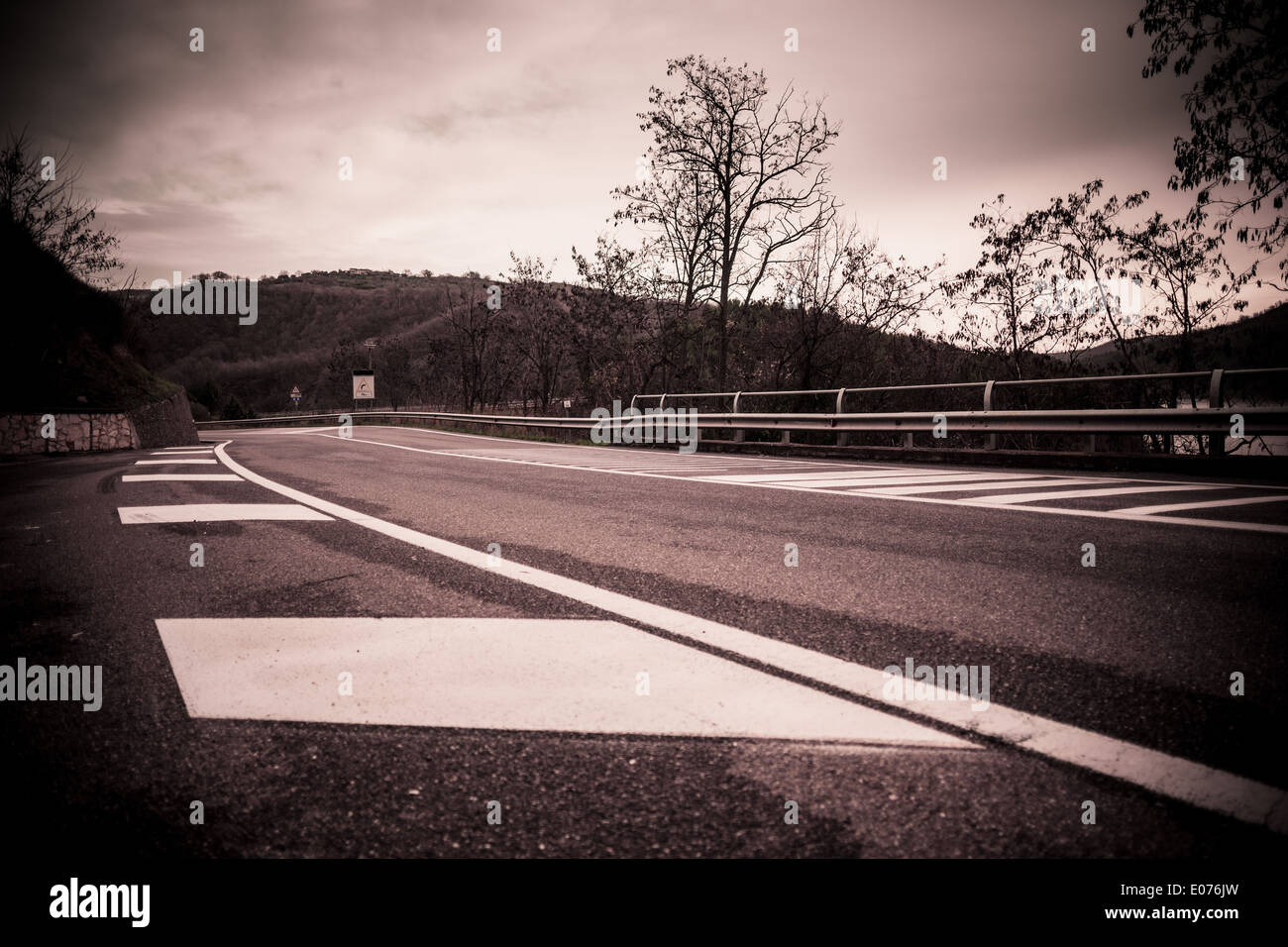 Gloomy road hi-res stock photography and images - Alamy