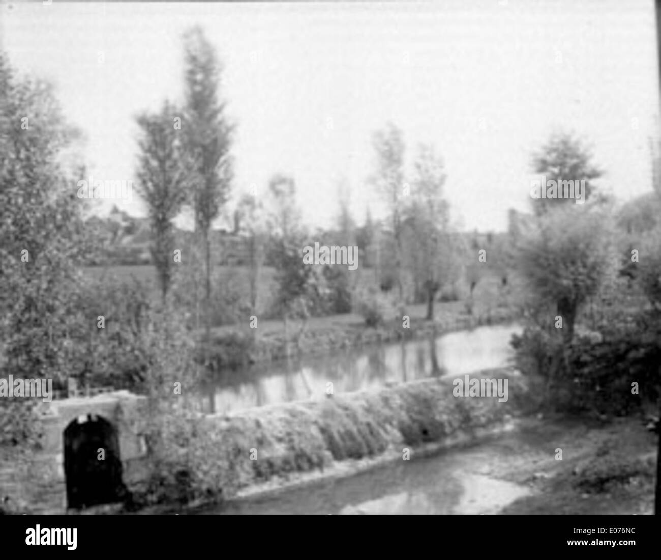 Serene canal atmosphere Black and White Stock Photos & Images - Alamy