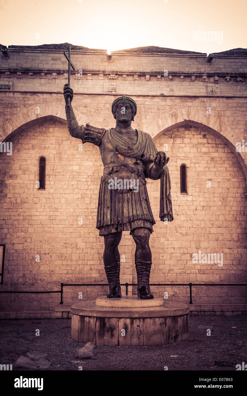 The Colossus of Barletta, a large bronze statue of an Eastern Roman ...