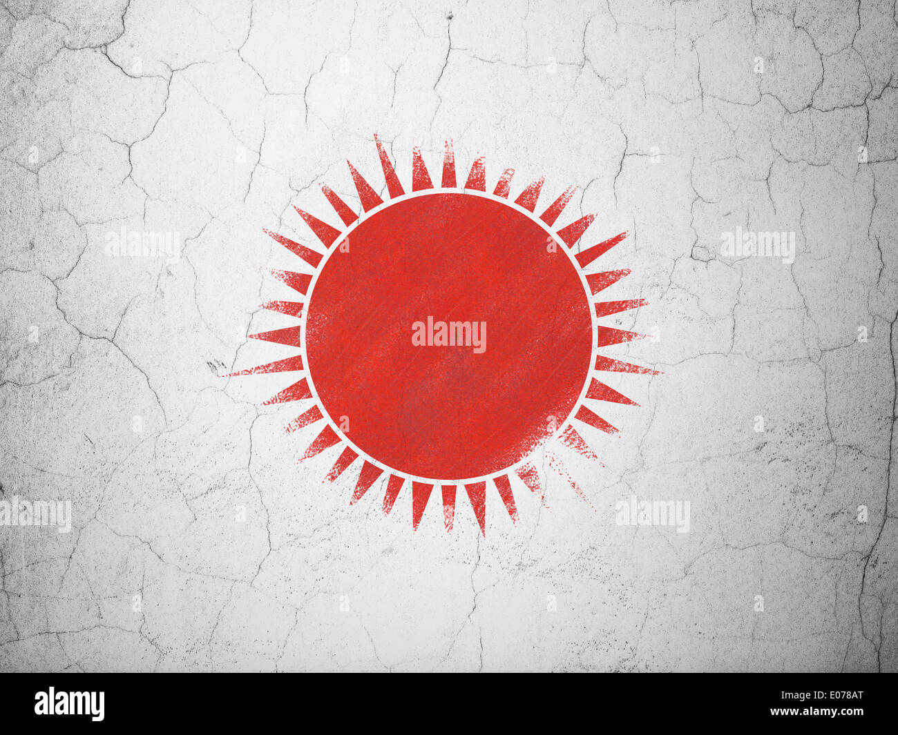 Travel concept: Sun on wall background Stock Photo - Alamy
