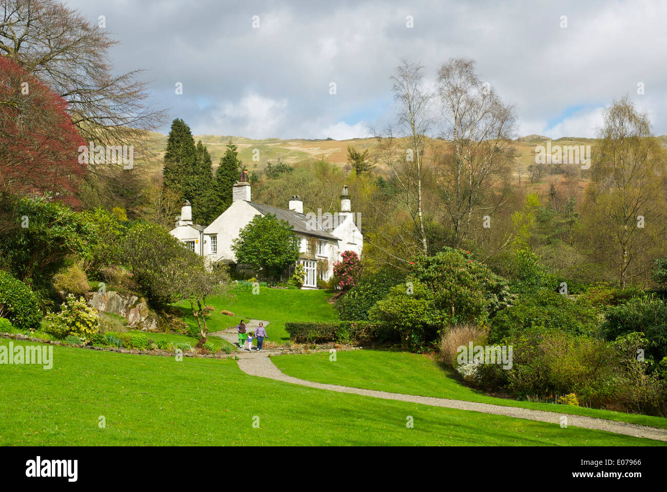 Rydal Mount, last home of poet William Wordsworth, Rydal, Lake District ...