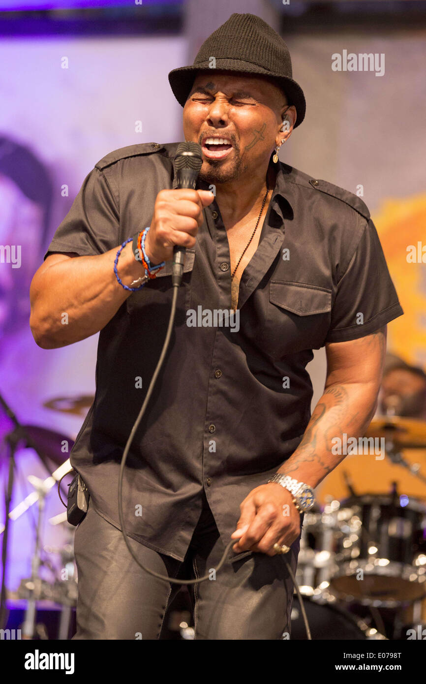 New Orleans, Louisiana, USA. 4th May, 2014. R&B musician AARON NEVILLE ...