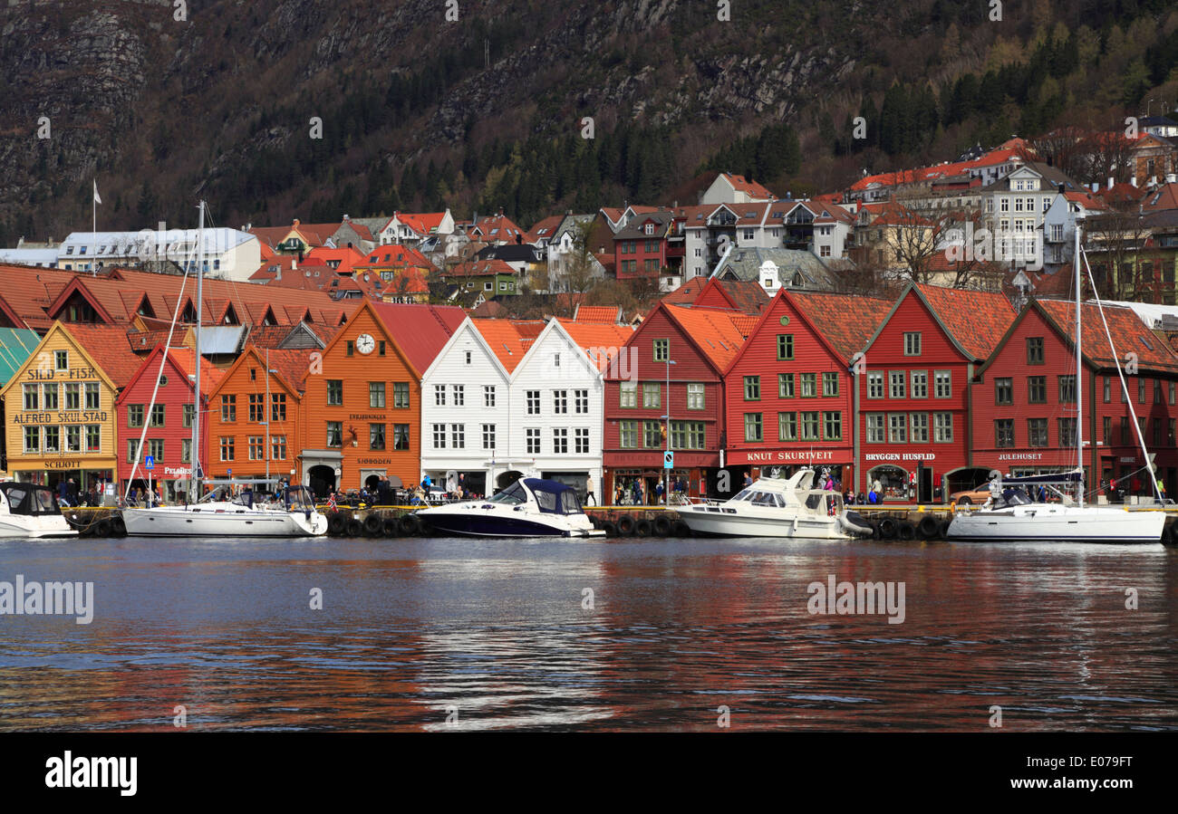 Bergen harbour, Norway Stock Photo - Alamy