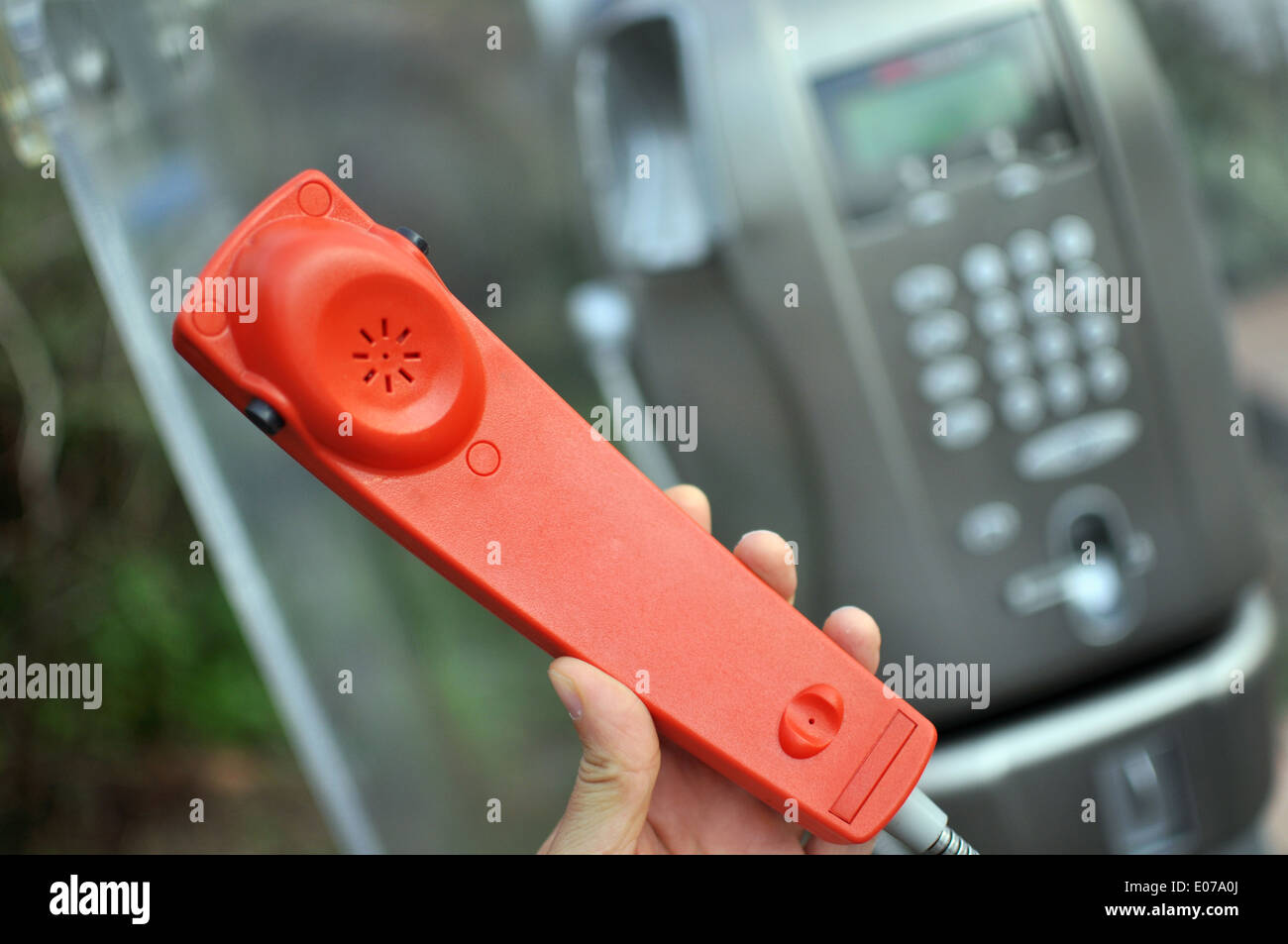 Hand Red Telephone Receiver High Resolution Stock Photography and ...