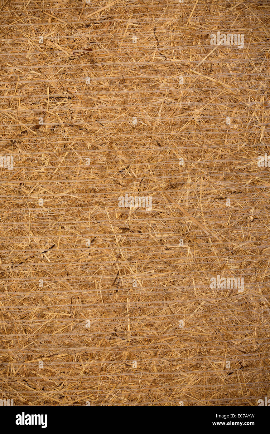 Compressed hay bale Stock Photo - Alamy