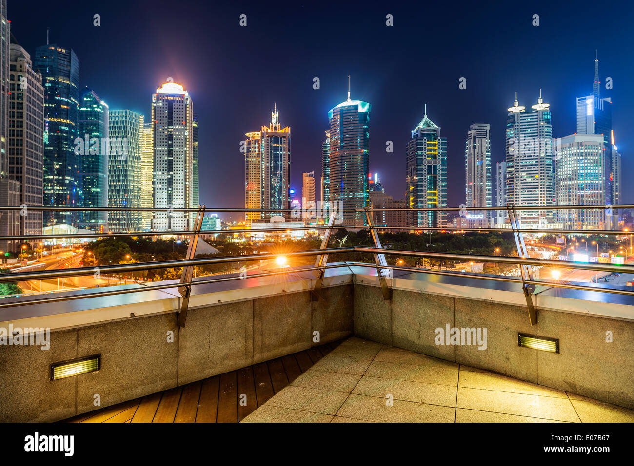 Shanghai Pudong city building Stock Photo - Alamy