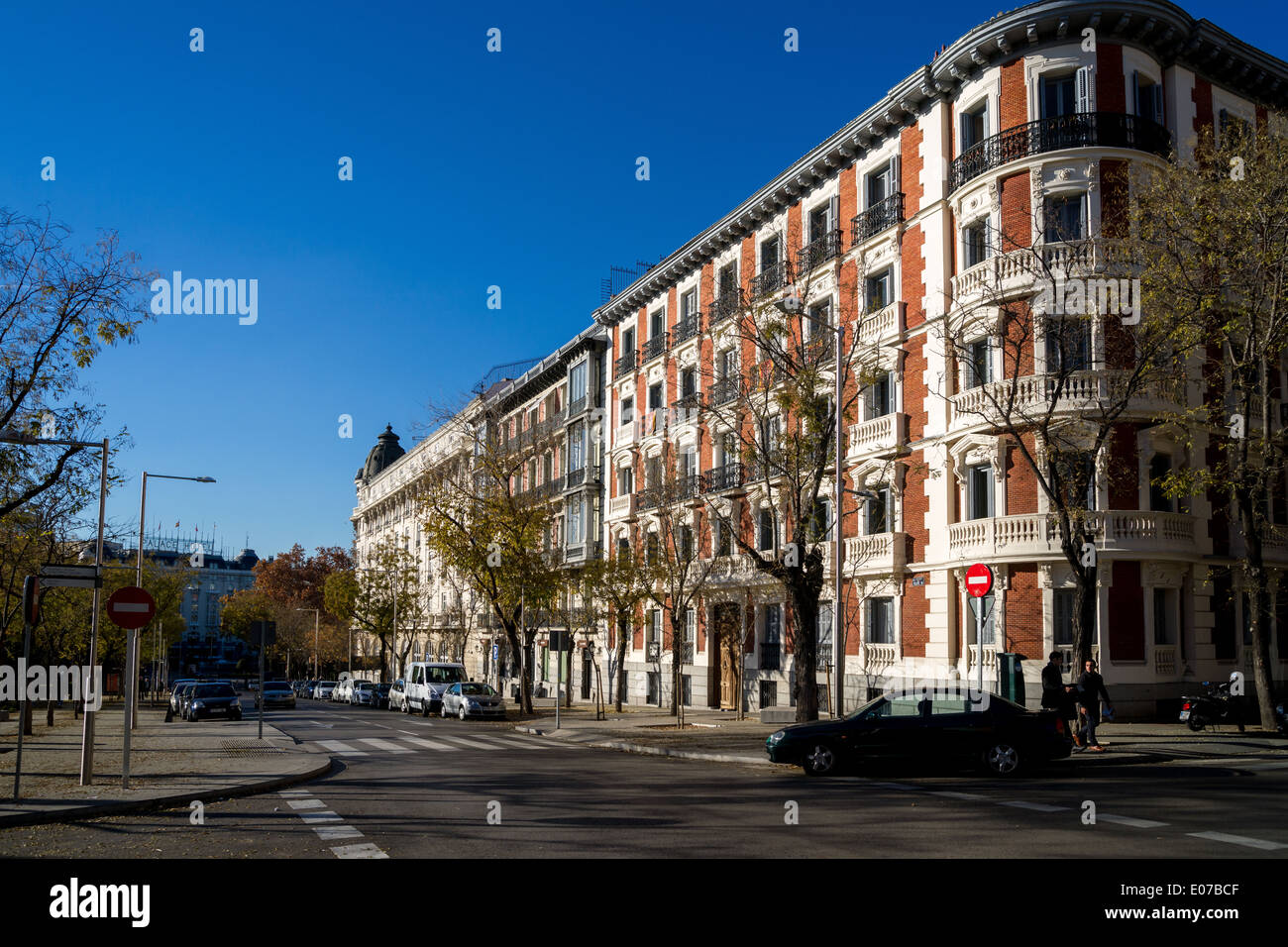 View of Calle Felipe IV in Madrid Stock Photo - Alamy