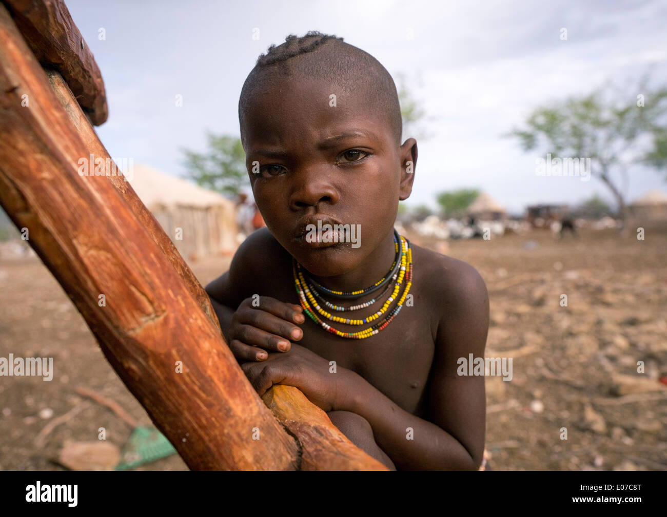 Himba Child Boy, Epupa, Namibia Stock Photo - Alamy