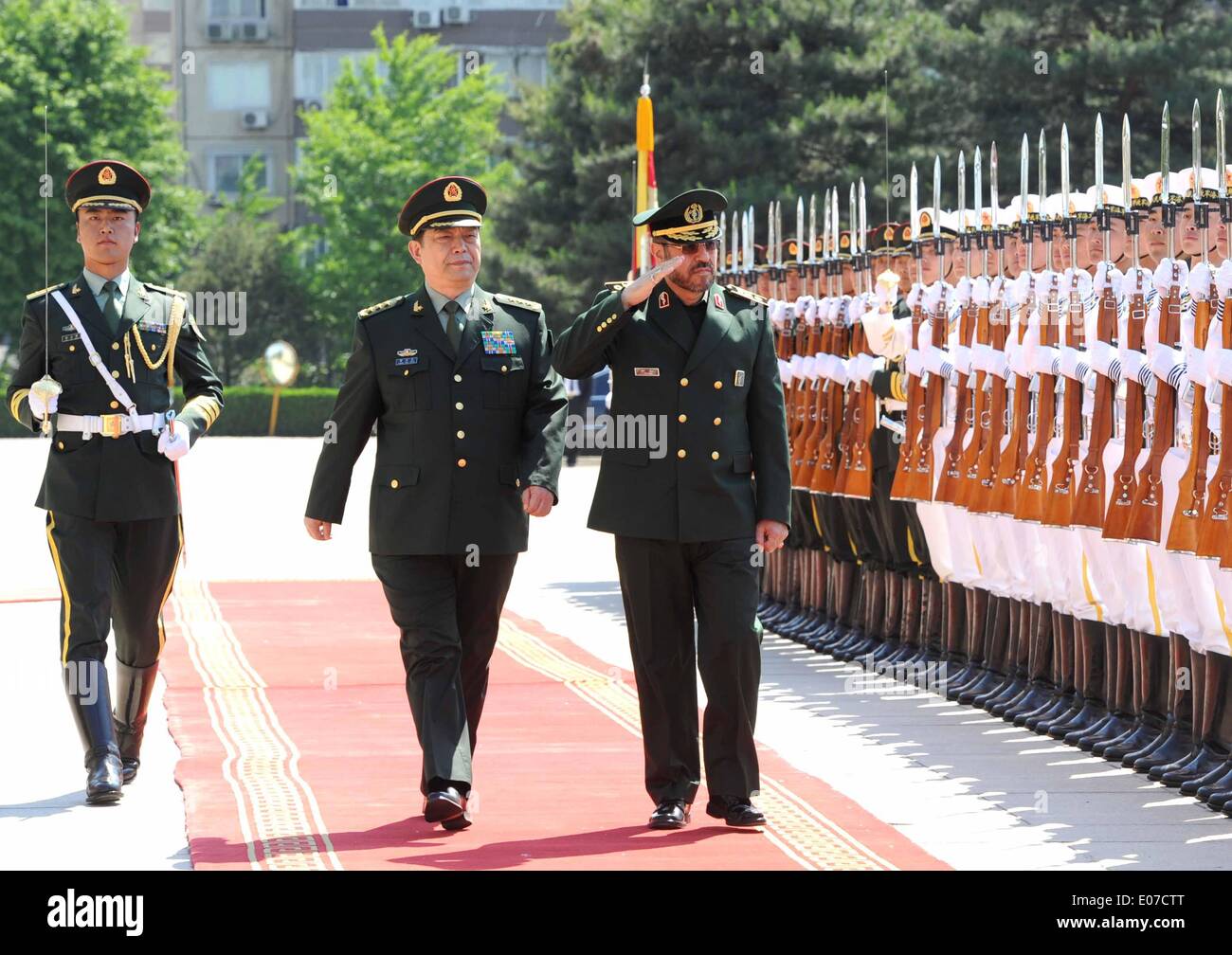 Beijing, China. 5th May, 2014. Chinese Defense Minister Chang Wanquan ...
