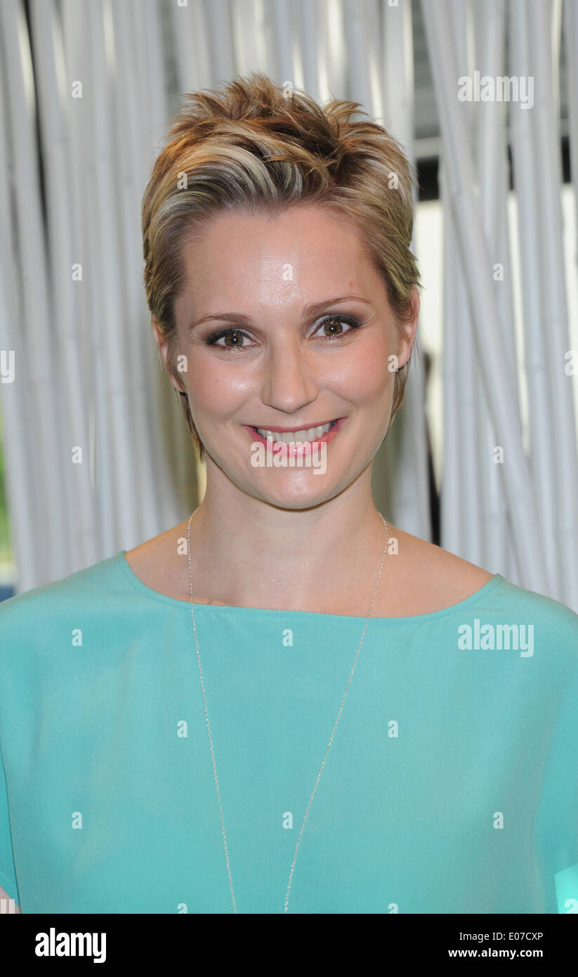 Munich, Germany. 04th May, 2014. Presenter Janine Steger arrives for ...
