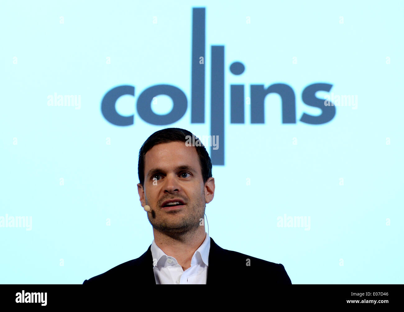 Hamburg, Germany. 05th May, 2014. Benjamin Otto presents his project ...