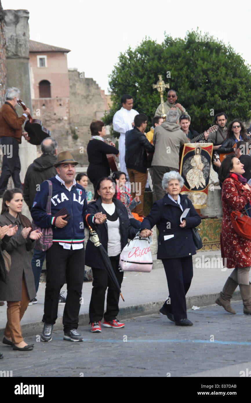 Rome Italy. 4th May 2014. "Grande Missione nelle 100 piazze di Roma ...