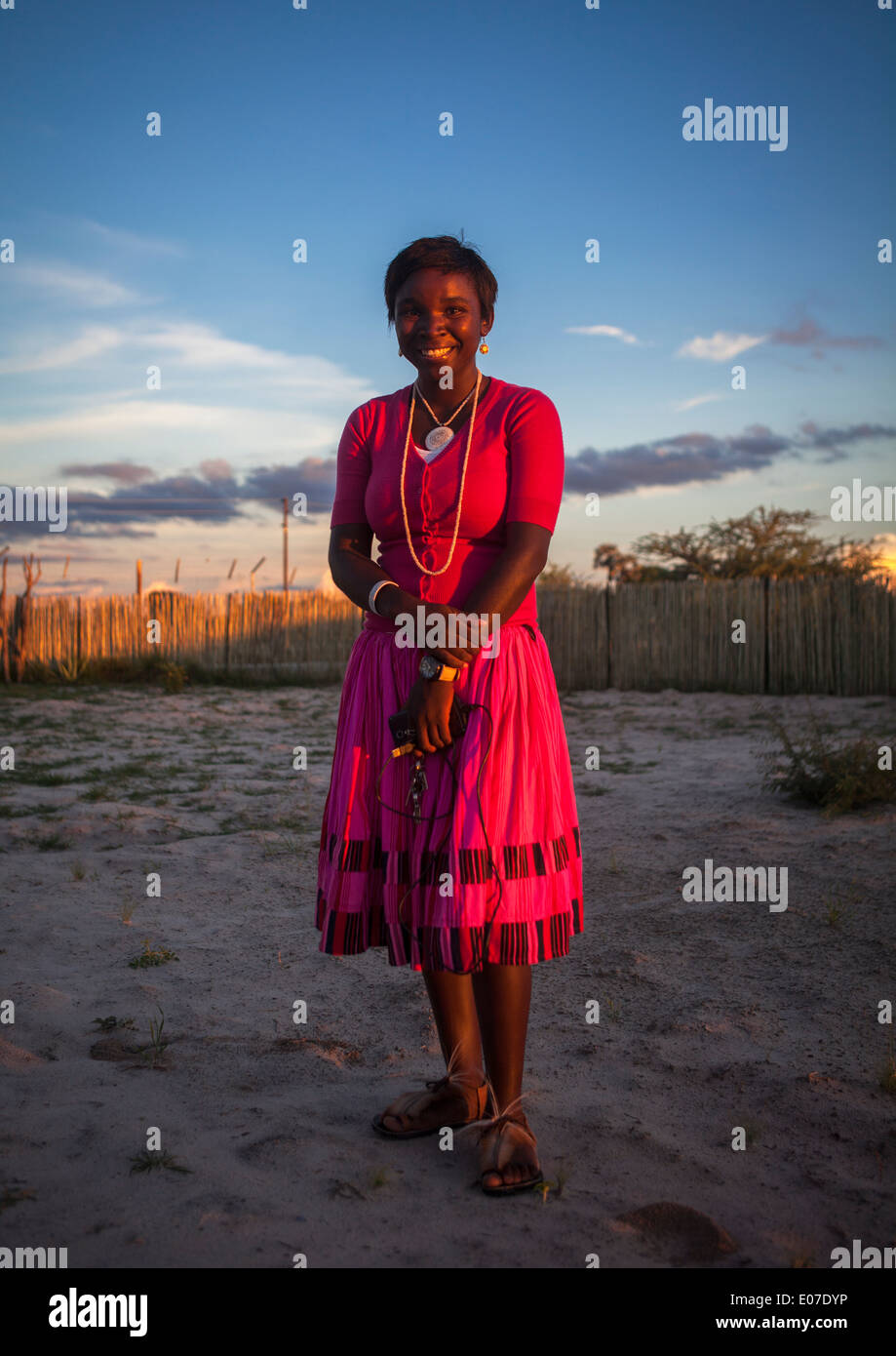 Ovambo Woman, Ondangwa, Namibia Stock Photo - Alamy