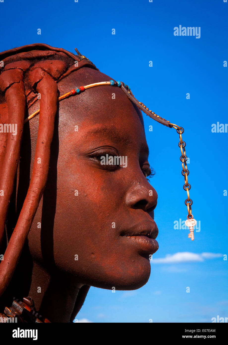 Himba Woman Hairstyle, Epupa, Namibia Stock Photo - Alamy