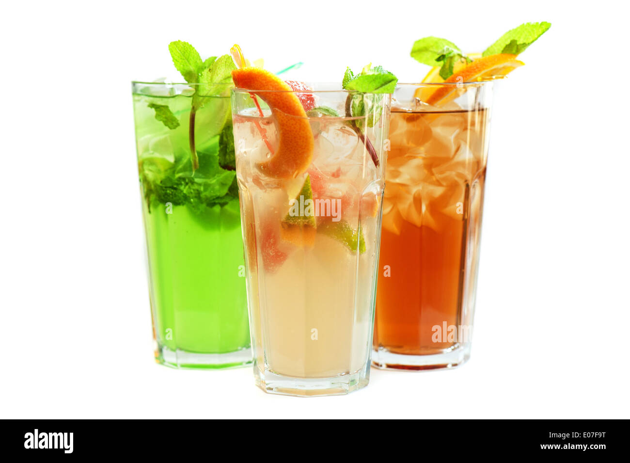 Food summer cold tea Cut Out Stock Images & Pictures - Alamy