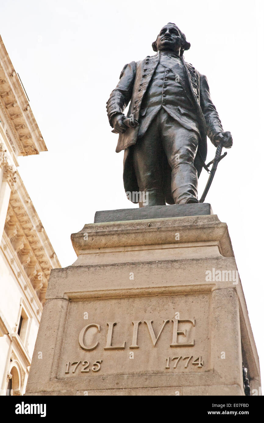 Statue of Robert Clive on Clive Steps in King Charles Street in ...