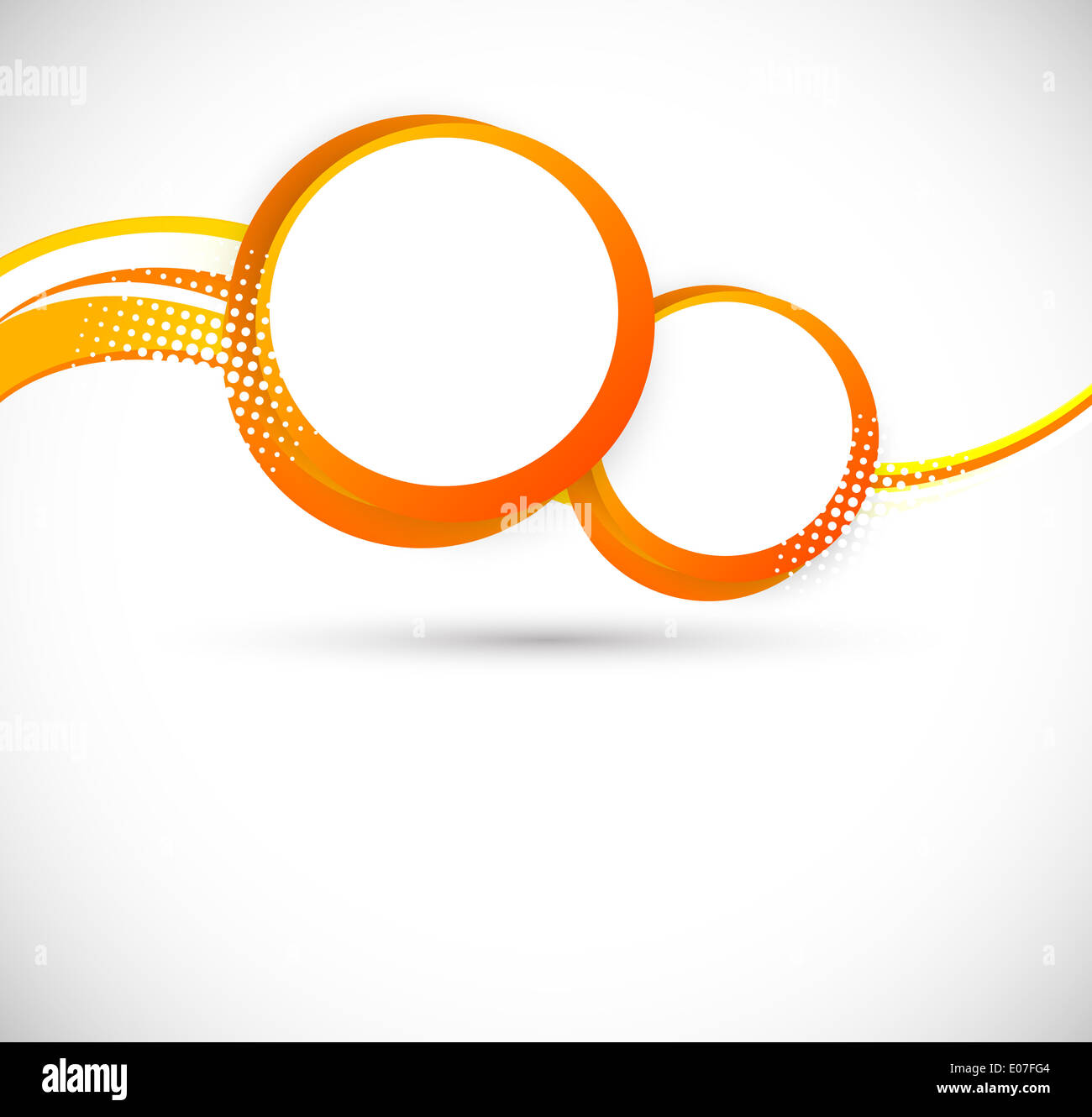 Background with orange circles. Abstract illustration Stock Photo - Alamy