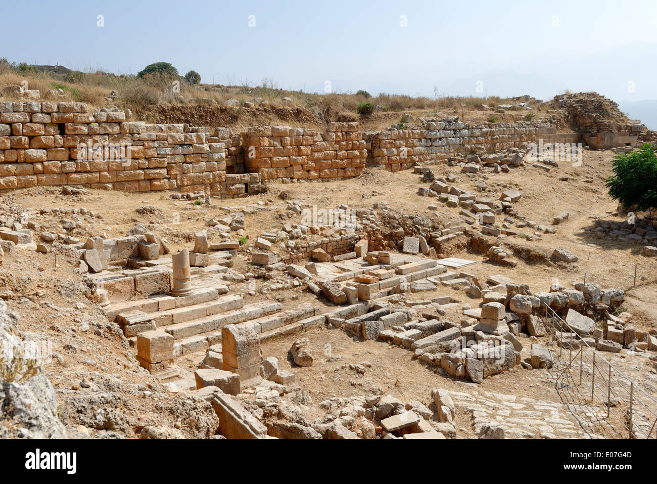 Heroon with inscribed pedestals cemetery funerary monuments west side ...
