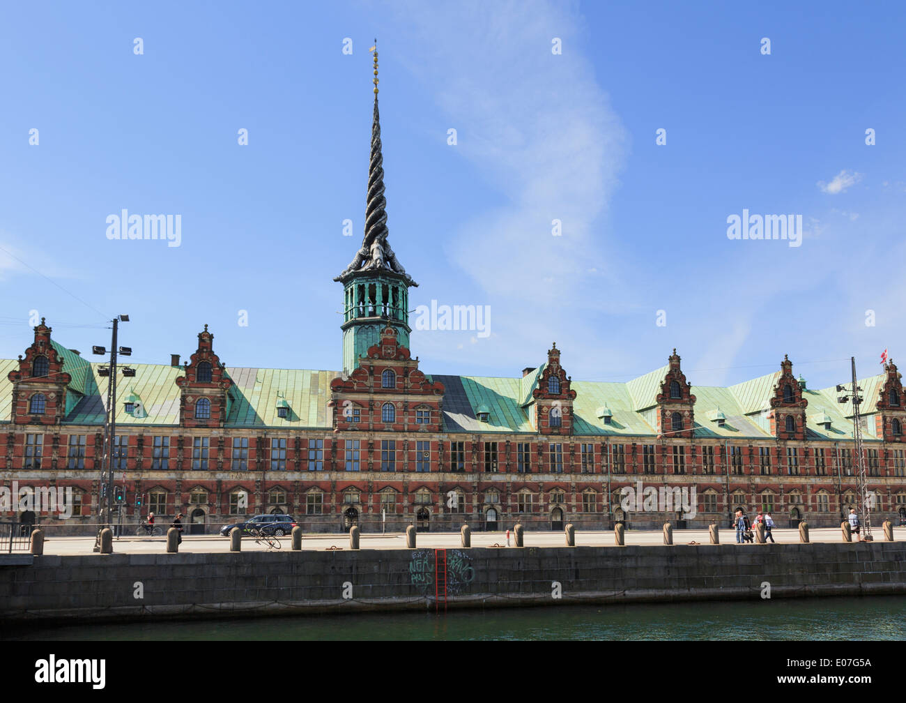 Old Stock Exchange Building on islet of Slotsholmen, Copenhagen ...